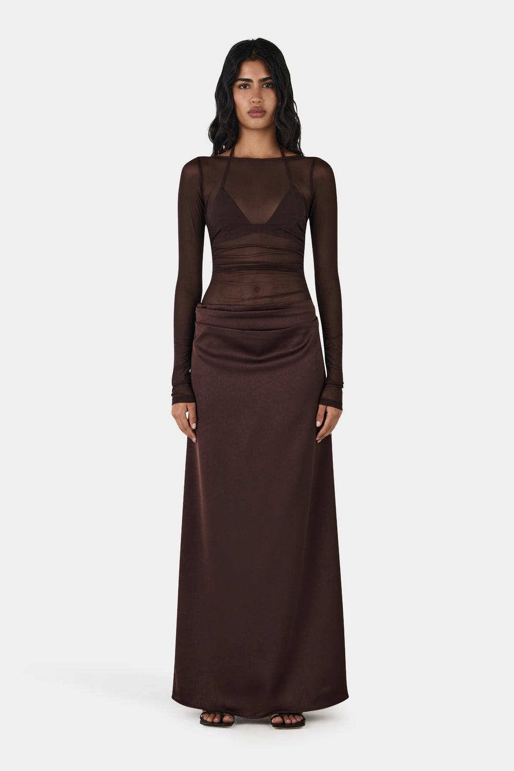 Amy Maxi Dress Chocolate – Hansen & Gretel