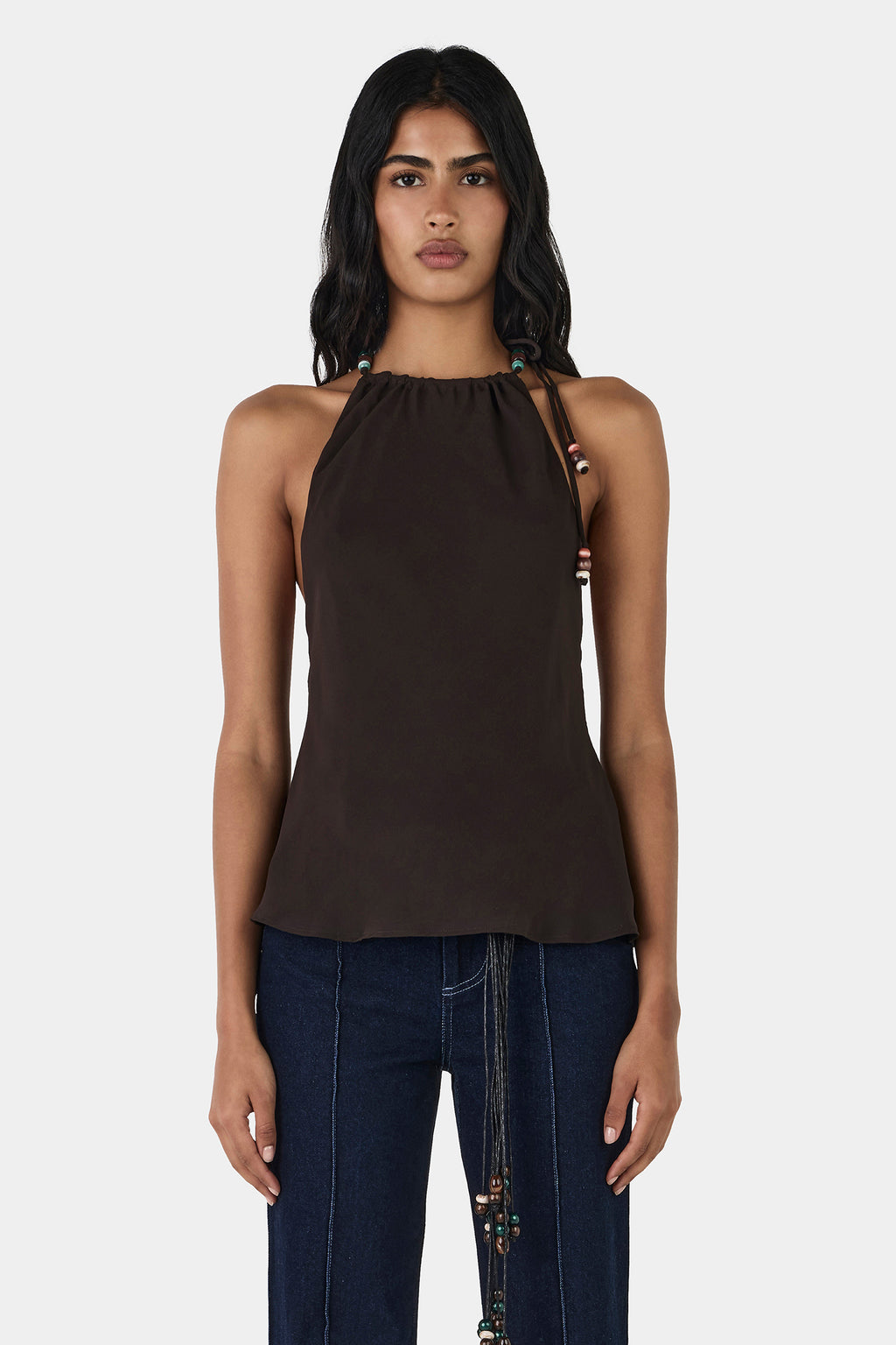Juniper Silk Top Chocolate – Hansen & Gretel