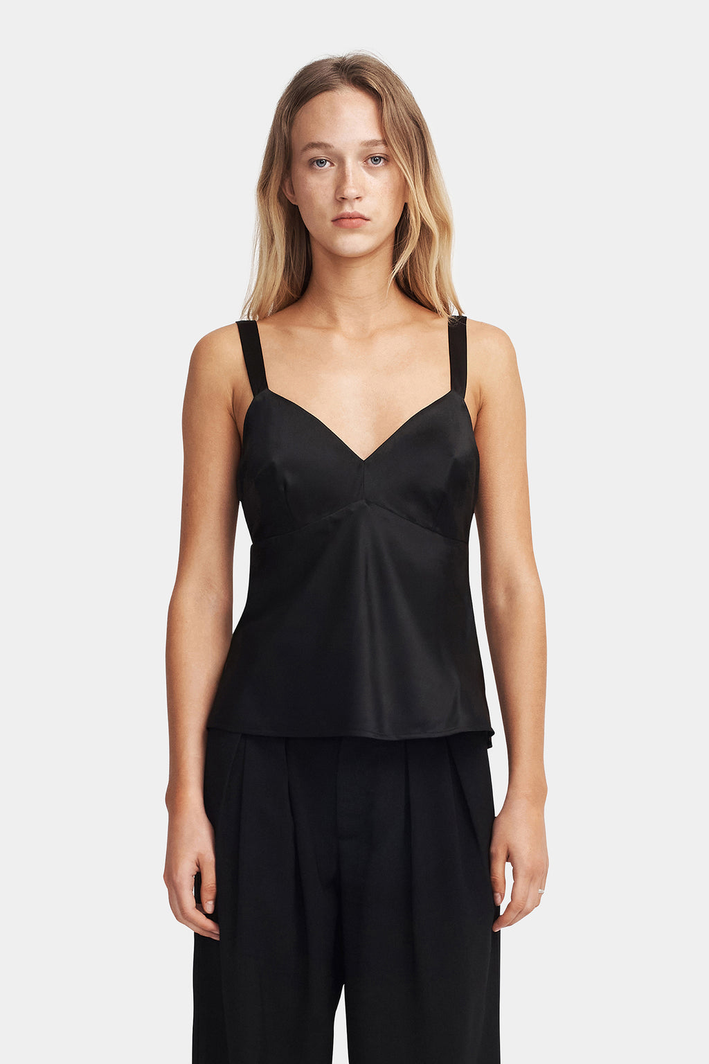 Quinn Silk Cami Black – Hansen & Gretel