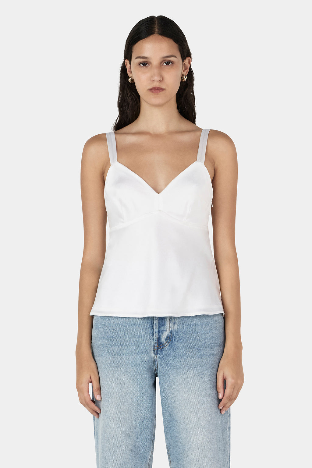 Quinn Silk Cami Bone – Hansen & Gretel